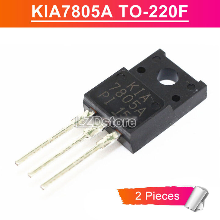 2Pcs KIA7805A KIA 7805A TO-220F KIA7805API TO220F 5V ตัวควบคุมแรงดัน ...