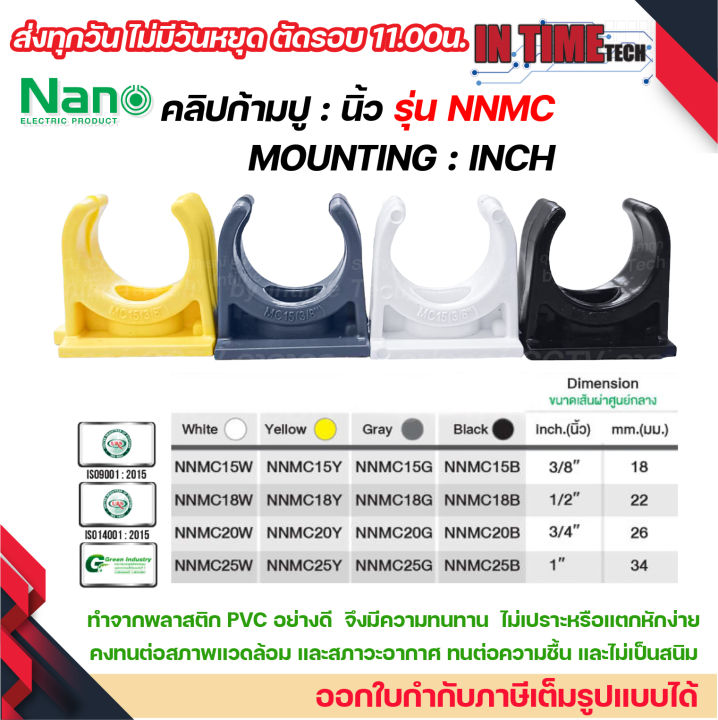 NANO NNMC ก้ามปู คลิปก้ามปู (นิ้ว) แคล้มก้ามปู ขนาด (3/8"), (1/2"), (3/ ...