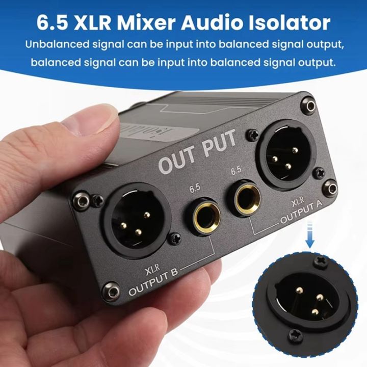 Audio Signal Isolator Ground Loop Noise Isolator XLR Mixer Audio ...