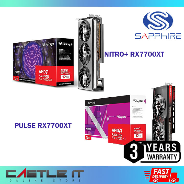 Sapphire RX7700XT NITRO+ / PULSE AMD ATI RADEON RX 7700 XT GAMING OC ...