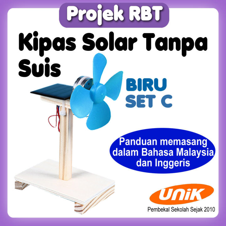 [unik] Rbt Kssr Kssm Kipas Solar Diy Stem Projek Reka Bentuk Teknologi Tahun 5 Diy Solar