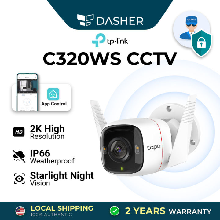 TP-Link Tapo C320WS Outdoor CCTV 2K IP66 Weatherproof C320 | Lazada