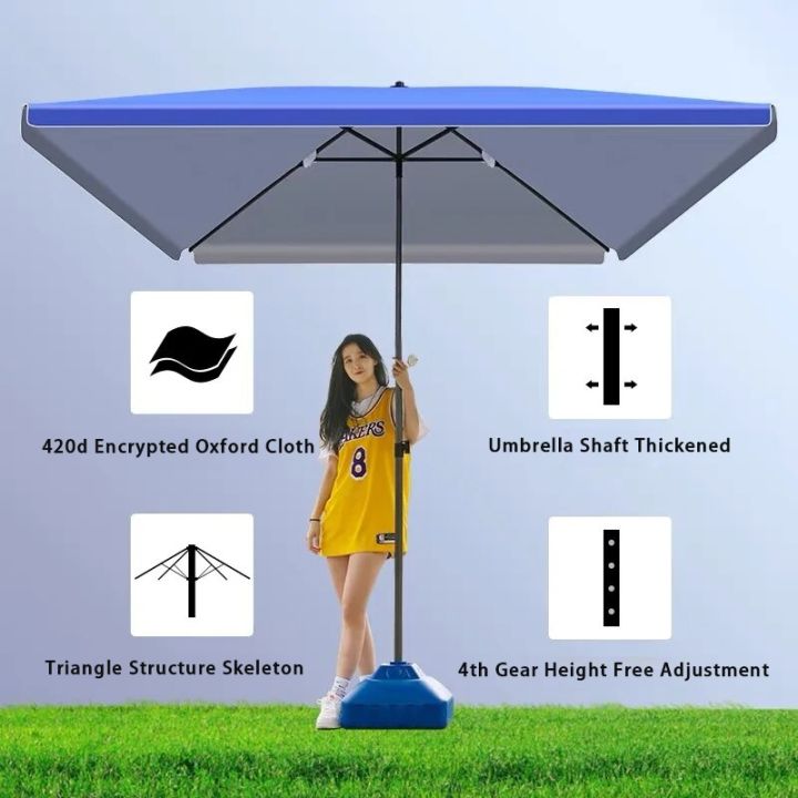 Big Umbrella Square Umbrella Canopy Stand Retractable Awning Roofing ...