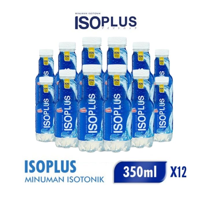 ISOPLUS Isotonik Siap Minum Botol 350ml isi 12 [Karton] | Lazada Indonesia