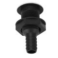 URBAG Black Boat Thru Hull Fittings Versatile Nylon Marine Drain Plug ...