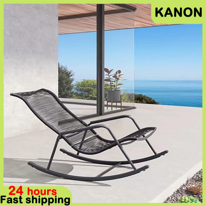 Outdoor Lazy Person Rocking Chair Afternoon Nap Leisure Chair Indoor ...