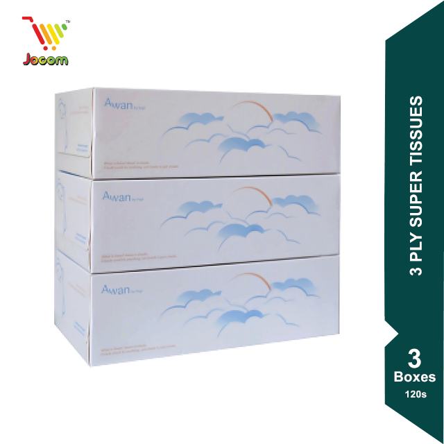 Popi Awan by Popi 3 ply Super Tissues (3 x 120's) | Lazada