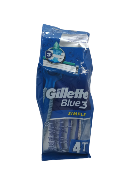Gillette Blue 3 - Simple - 4pcs | Lazada