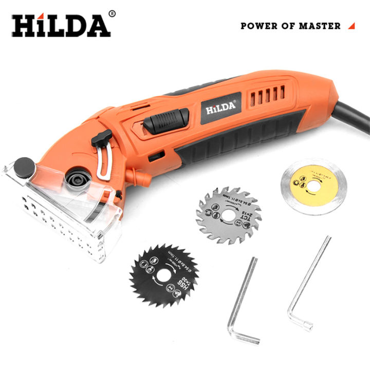 HILDA 4-Inch 120V 400W DIY Multifunctional Electric Saw 3500 RPM Mini ...