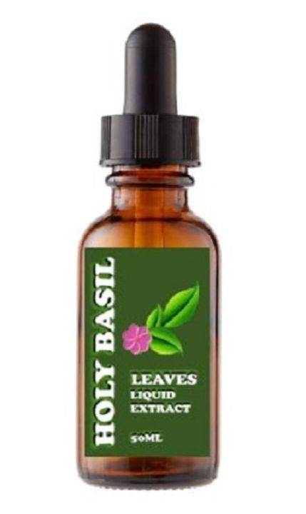 Holy Basil Leaves Extract Liquid Extract 50ML Drops Alcohol based ...