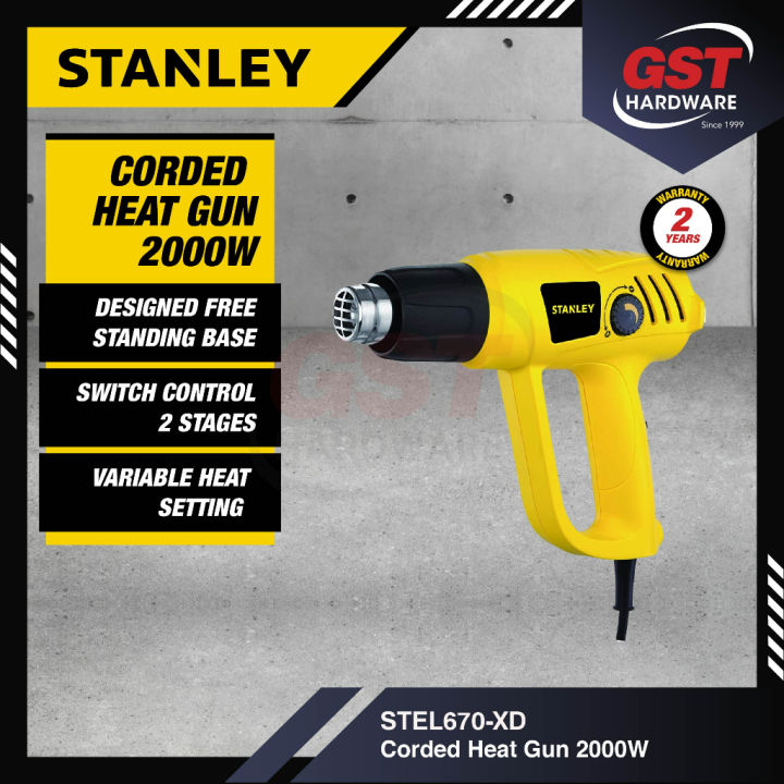 Stanley 2000W Corded Heat Gun STEL670 Hot Air Gun Blower 热风枪 | Lazada