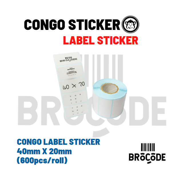 40X20 DIRECT THERMAL LABEL STICKER BARCODE STICKER | Lazada PH