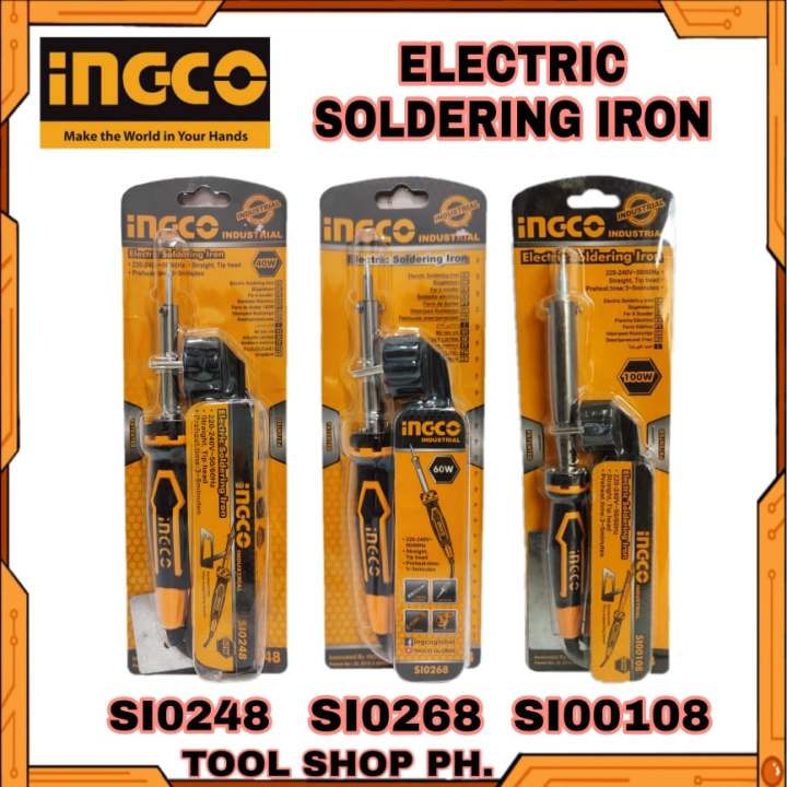 INGCO Electric Soldering Iron 40W / 60W / 100W | Lazada PH