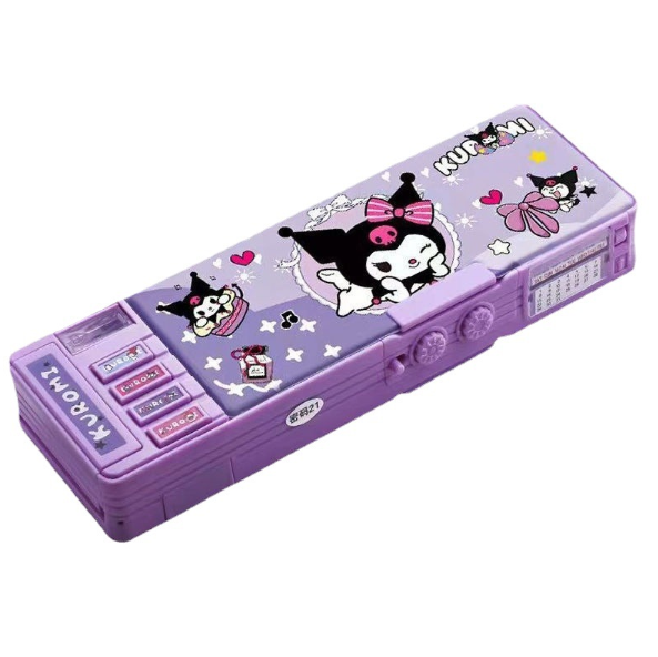 Kuromi Pencil , Double Layer Kuromi Mechanism Pencil Box, Large ...