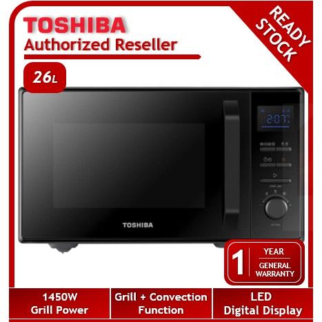 Toshiba 26L Convection Microwave Oven with Grill MW2-AC26TF (BK ...