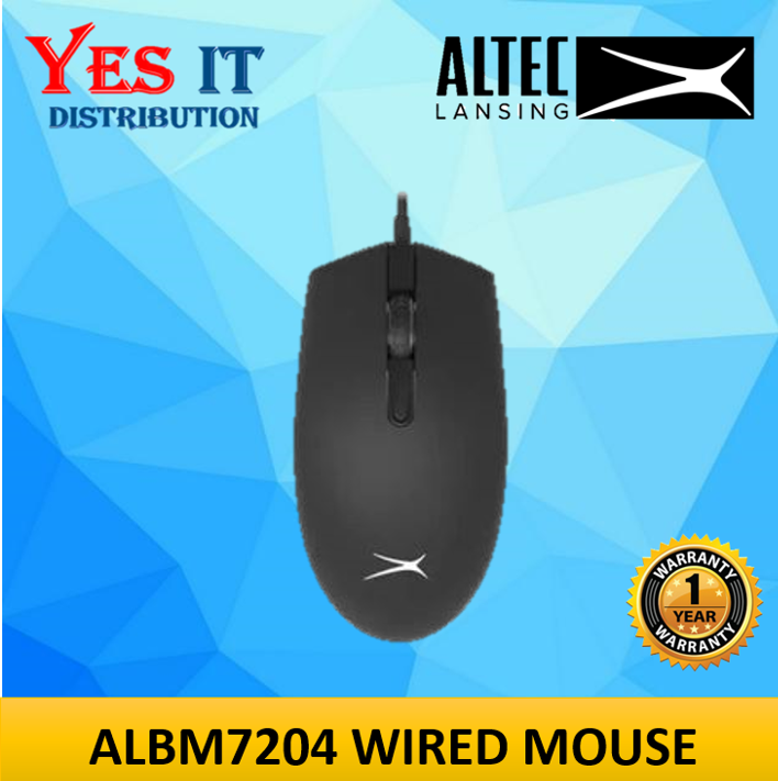 ALTEC LANSING ALBM7204 WIRED BUSINESS MOUSE MICE BLACK | Lazada