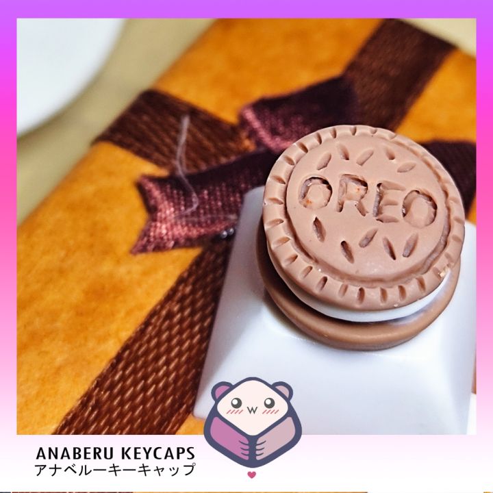 Oreo Cookie Keycaps (Pink, Black, Brown available) 1pc | Lazada PH