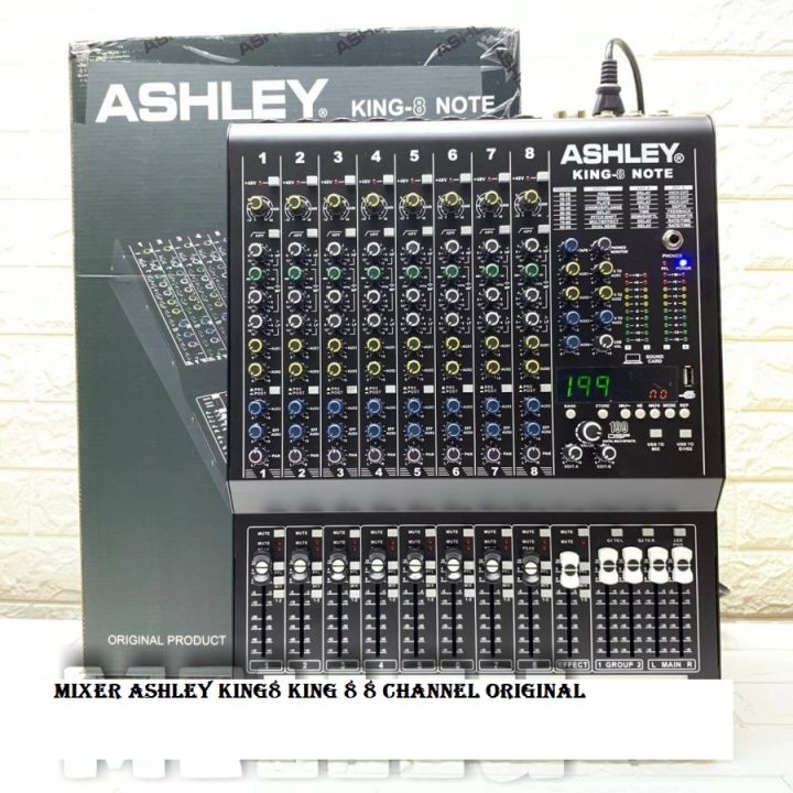 Mixer Ashley KING8 KING 8 8 CHANNEL MODEL TERBARU | Lazada Indonesia