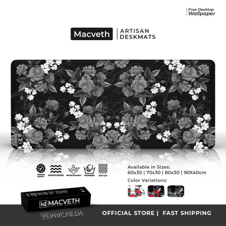 Macveth Artisan Deskmat | FLORENS | Large Gaming Mousepad | Extended ...