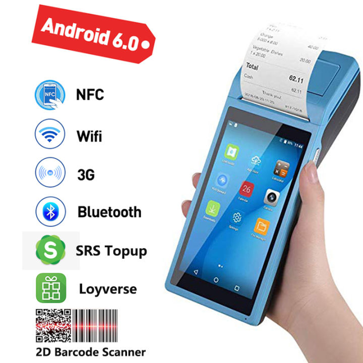Android Mobile Pos Thermal Printer Handheld POS Terminal Wireless ...