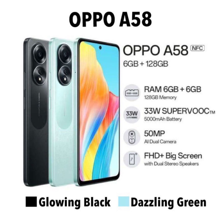 [NEW] OPPO A58 6/128 และ 8/128Helio G85 | แบตอึด 5,000 mAh รองรับชาร์จ ...