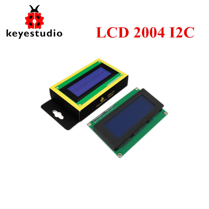 Keyestudio I2c Lcd 20x4 2004 Lcd Display Module For Arduino Uno R3 Mega ...
