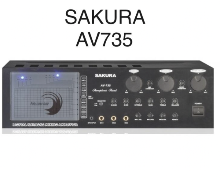 Sakura AV-735 Digital Karaoke Mixing Amplifer Original | Lazada PH