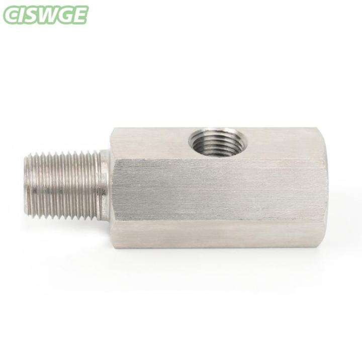 CISWGE Oil Pressure Sensor Tee 1 8 NPT Female To M12 M10 M14 1 8NPT 1 ...