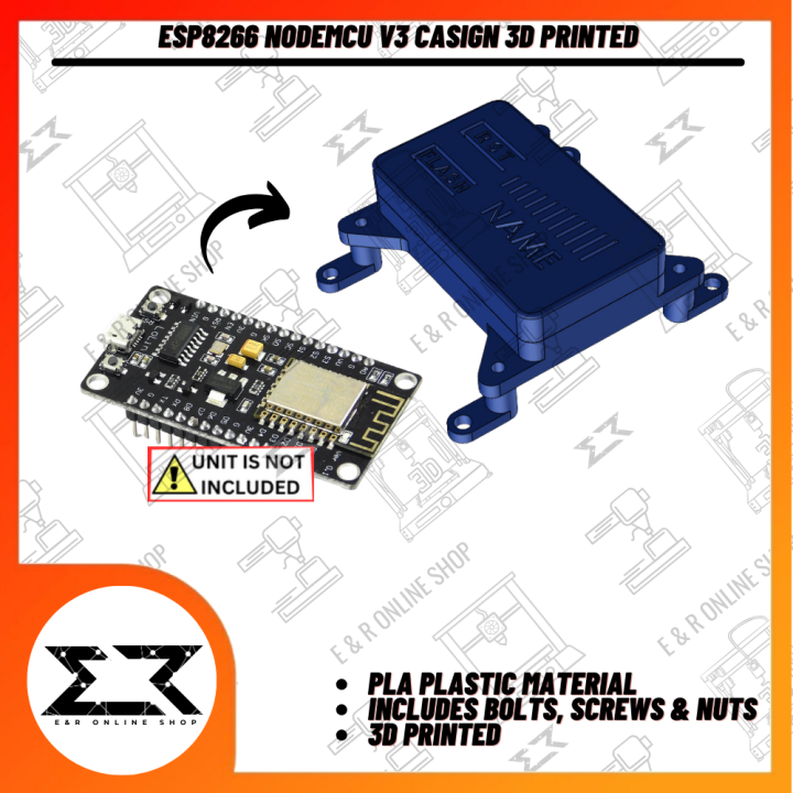NodeMCU ESP8266 V3 Casing w/ Footings 3D Printed | Lazada PH