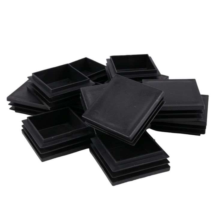 (FRZE) 50mm x 50mm Plastic Square End Blind Plugs Cap Pipe Inserts ...