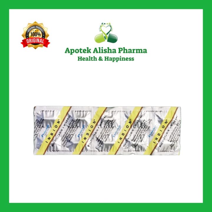 Inbion Kapsul (Strip 10kapsul) Tonikum Kapsul Multivitamin+Mineral ...