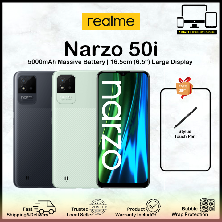 realme Narzo 50i | 4GB+64GB | 5000mAh Massive Battery | 16.5cm (6.5") Large Display | 100% ...