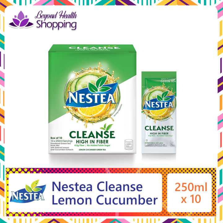 NESTEA Cleanse Lemon Cucumber Powdered Green Tea with Fiber 250ml ...