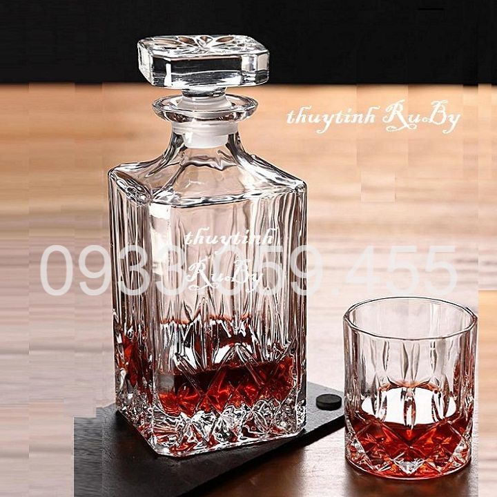 Bình Rượu Thủy Tinh Vuông 1000 Ml Bình Ngâm Rượu, Chai Trưng Rượu Kiểu ...