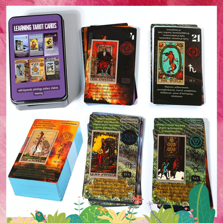 Learning Tarot Card in a Tin | For Beginners | Keywords on the Card ...