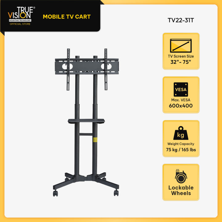 True Vision Mobile TV Stand for 32-75" TV TV22-31T | Lazada PH
