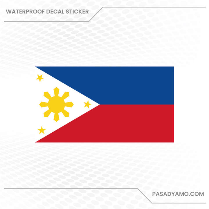 Philippine Flag Decal Sticker for Cars Motorcycles Laptops Skateboards ...