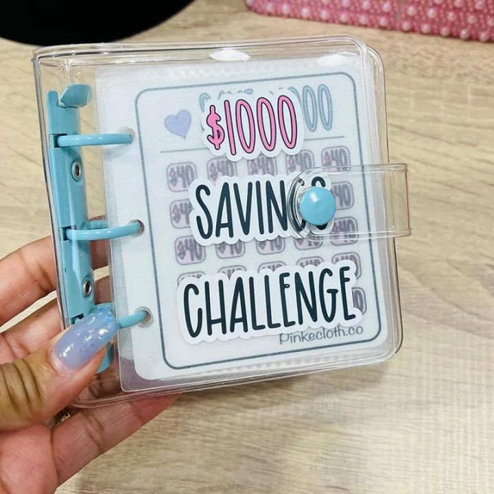 1000 Savings Challenge Binder, Money Saving Binder, Savings Challenges ...