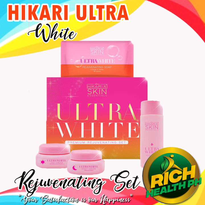 HIKARI ULTRA WHITE PREMIUM REJUVENATING SET 4 in 1 | Lazada PH