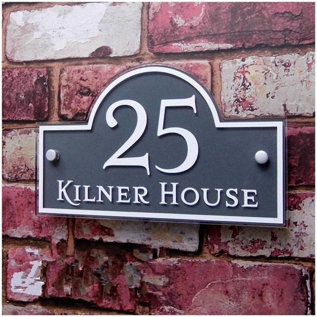 Custom Acrylic House Number DoorNumber Sign Apartment Street Address ...