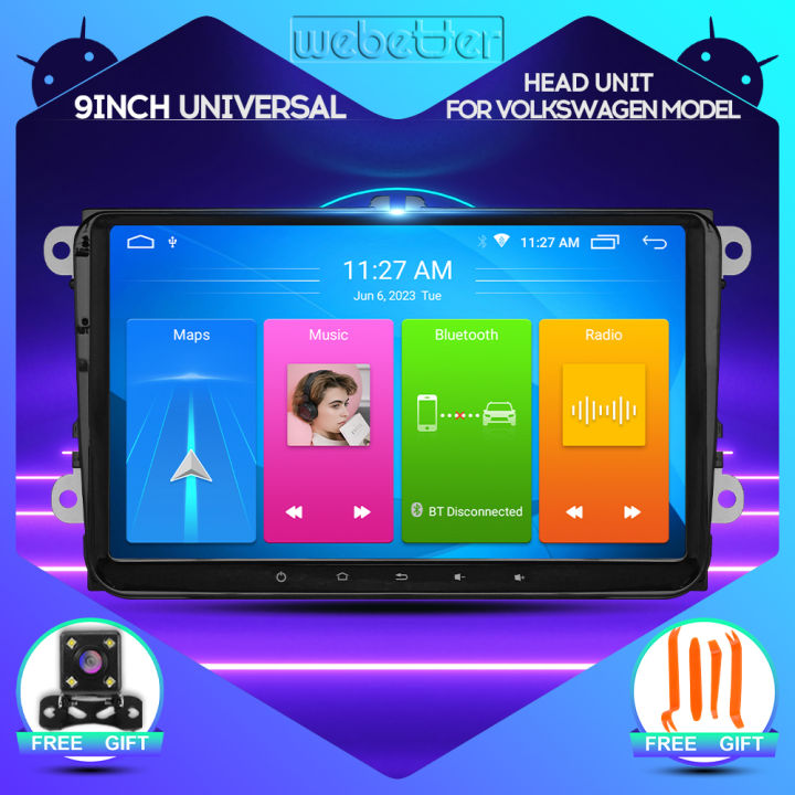 WeBetter TopNavi 9inch 4Core IPS Full Touch Android Car Raido Player ...