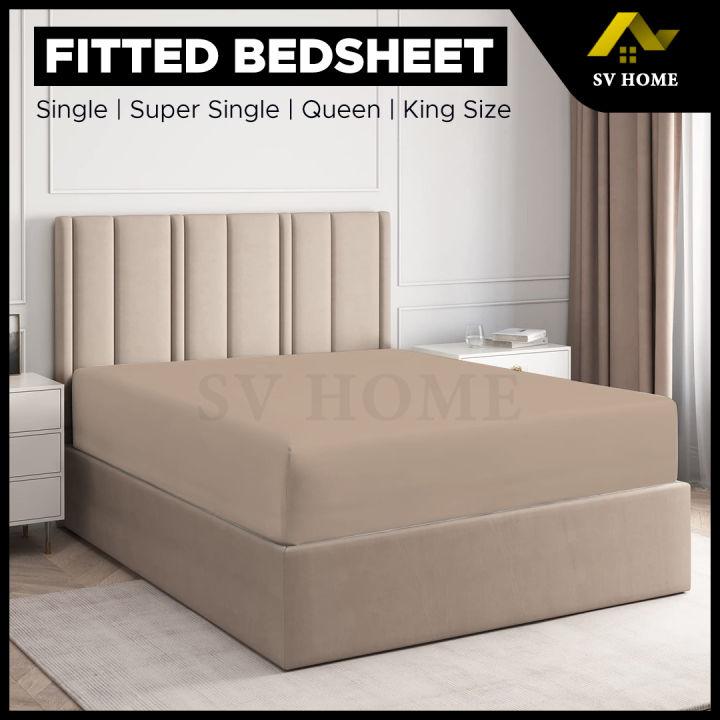 SV Premium Fitted Bedsheet/Cadar Tilam Getah (Single/Super Single/Queen ...