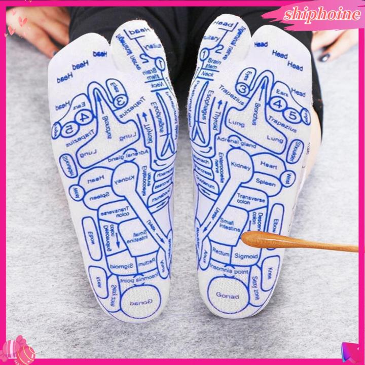 ship Foot Massage Socks Acupressure Socks Set with Reflexology Pen Tool ...