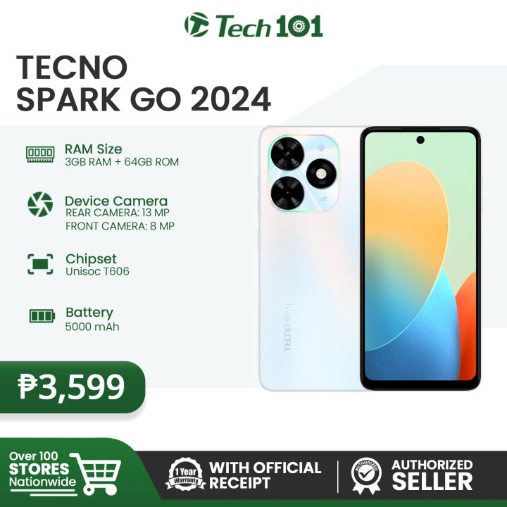 Tecno Spark Go 2024 BG6 - With Official Receipt With Warranty - Authorized Seller | Lazada PH