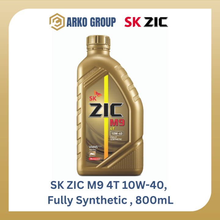 SK ZIC M9 4T 10W-40 Fully Synthetic 800mL | Lazada PH