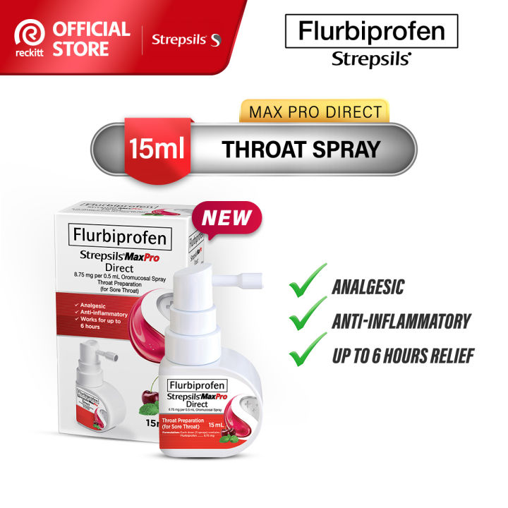 Strepsils Max Pro Direct Spray 15mL Sore Throat Solution | Lazada PH