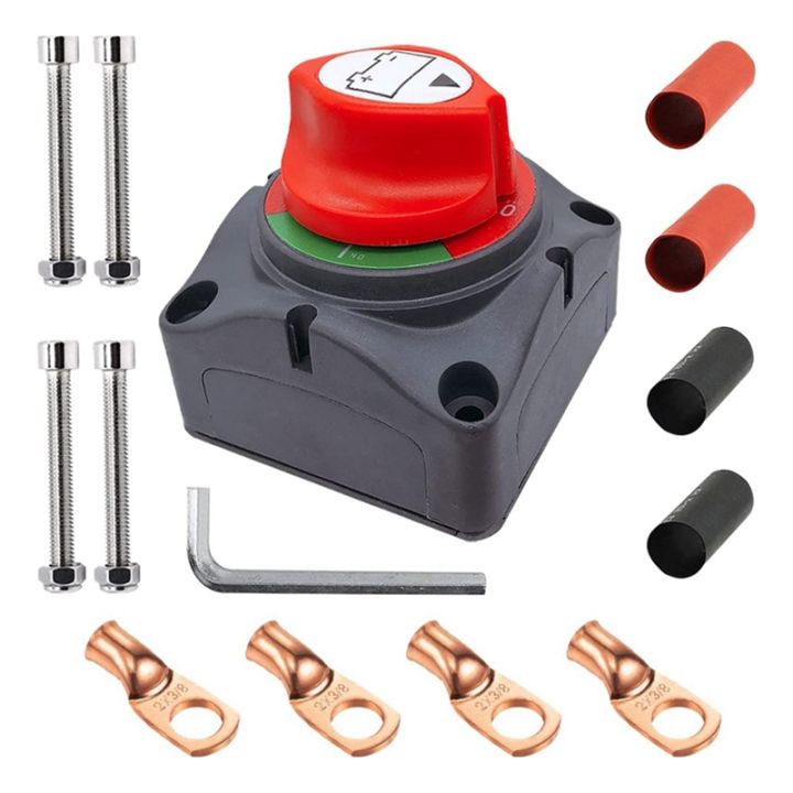 2 Position Auto Battery Isolator Disconnect Switch 12-48V DC, 275 Amps ...