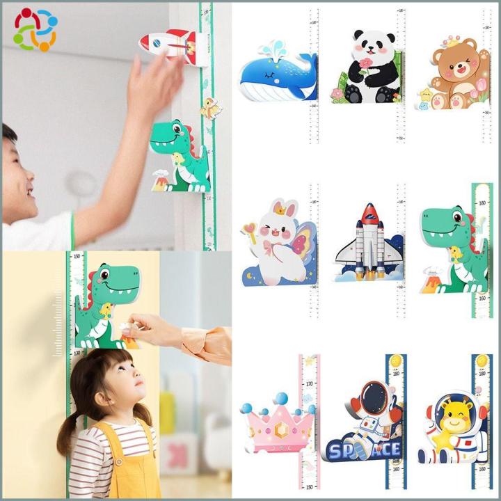 SDG Self Adhesive Children's Height Ruler 3D Cartoon Animal Multicolor ...