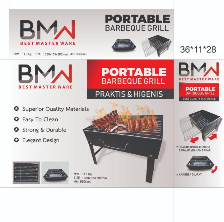 Best Master Ware portable BBQ Grill | Lazada Indonesia