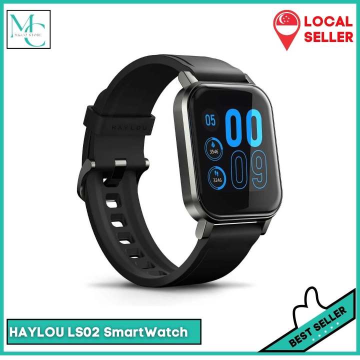 (READY STOCK) HAYLOU LS02 SmartWatch(1.4", 260mAh, Bluetooth 5.0, IP68 ...